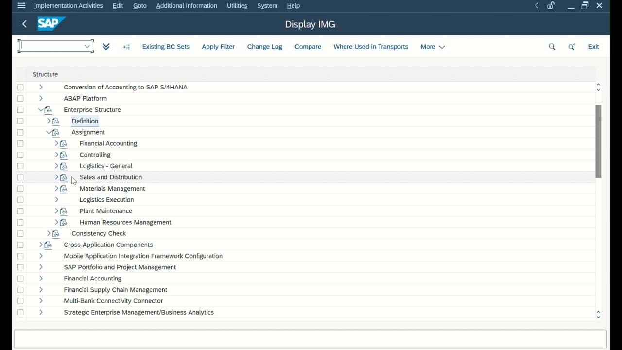 Assign Enterprise Structure - SAP SD TRAINING COURSE · SAP Advanced ...