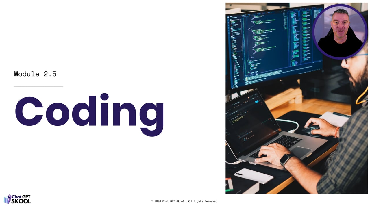 Coding Overview - Chat GPT Skool · ChatGPT Users
