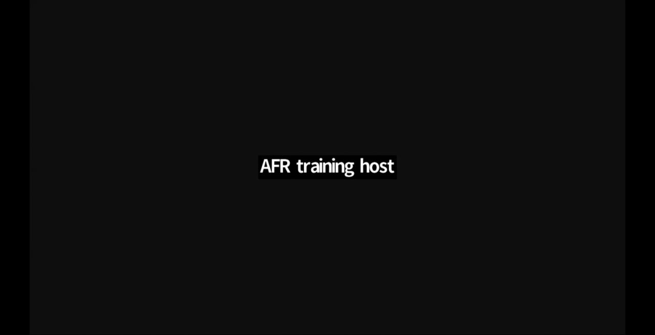 1st AFR Training Session (fast forward to 5 min) - AFR Zoom Training ...