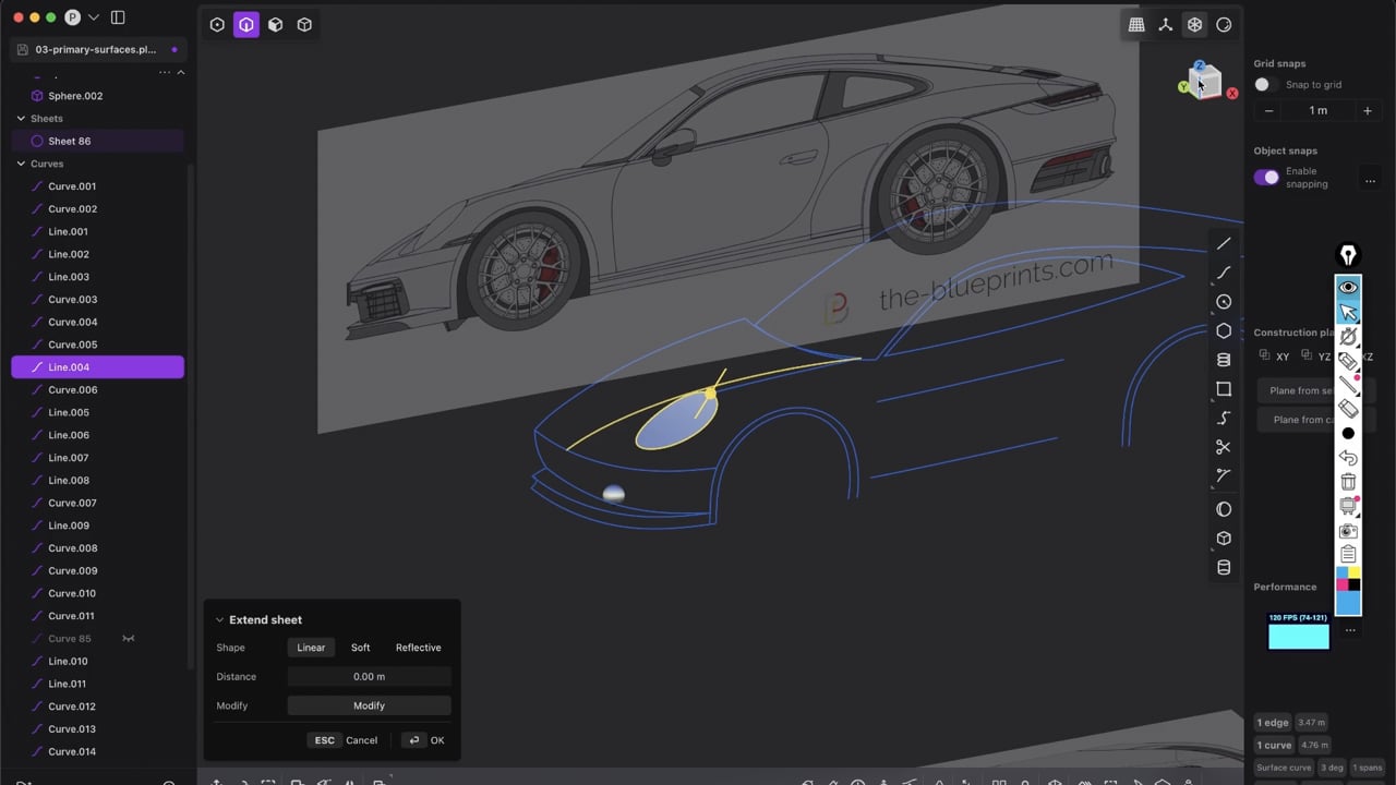 03 - Primary Surfaces - Car Modeling Course · Creative 3D Community