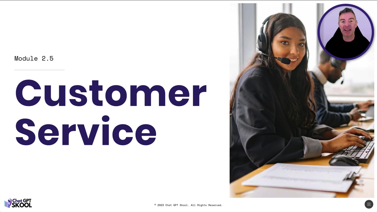 Customer Service - Chat GPT Skool · ChatGPT Users