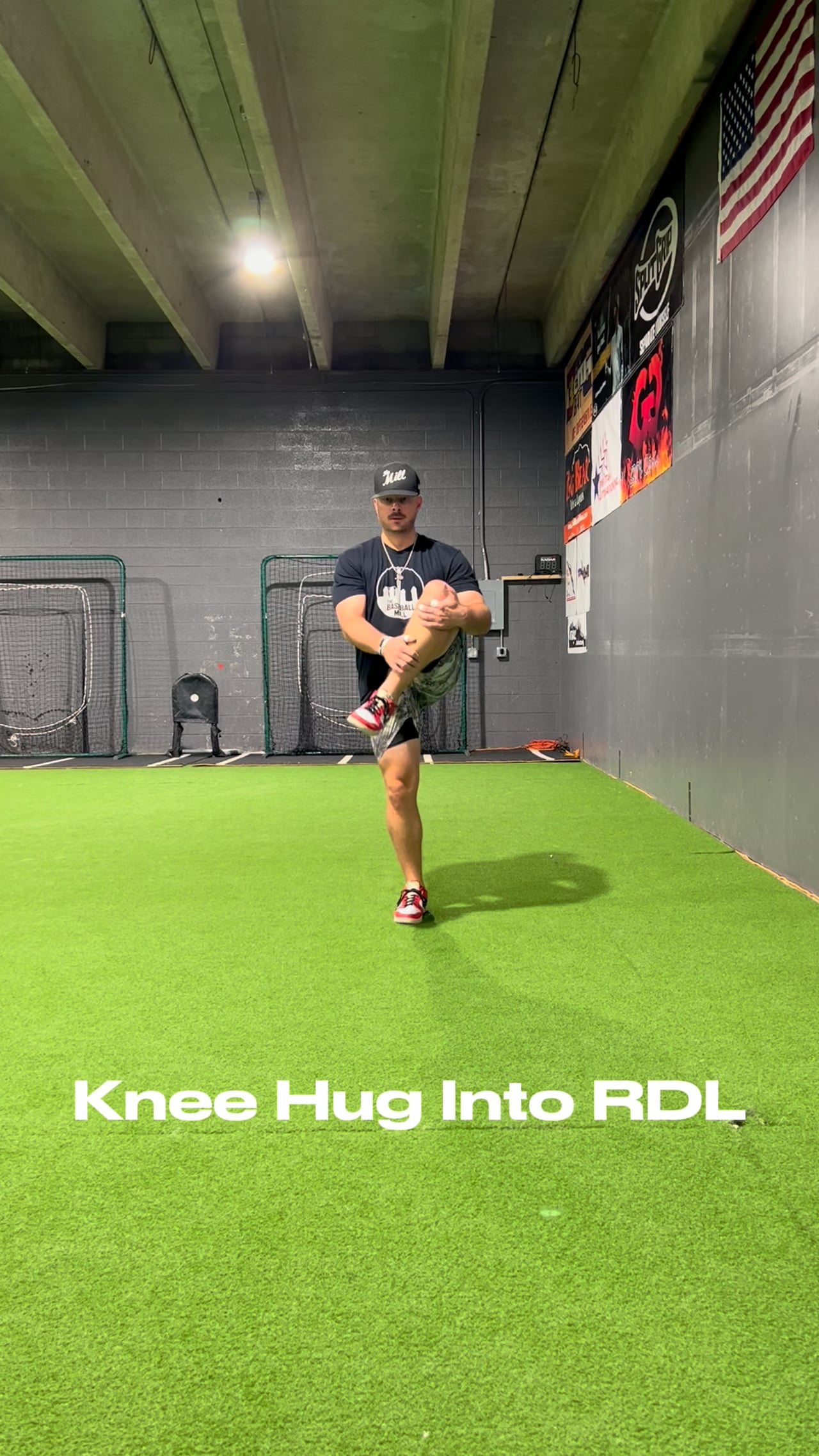 Knee Hug Into RDL - Hitting - Video Library 🏭 · The Baseball Mill