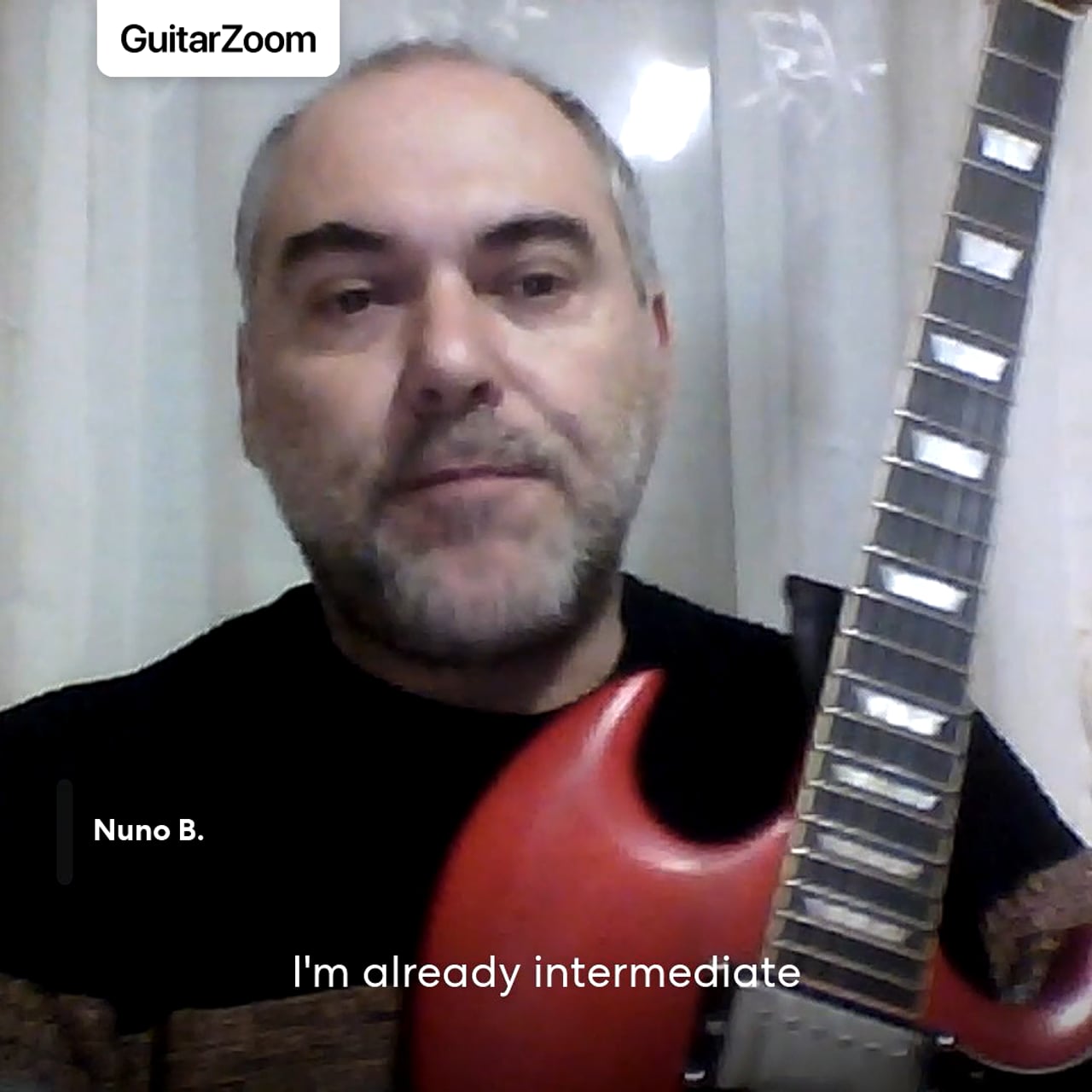 Nuno B. - GuitarZoom Academy Success Stories · GuitarZoom FREE