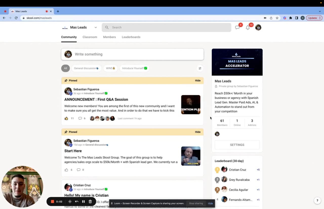 How To Get The Most Out Of The Skool Group - Start Here · Mas Leads