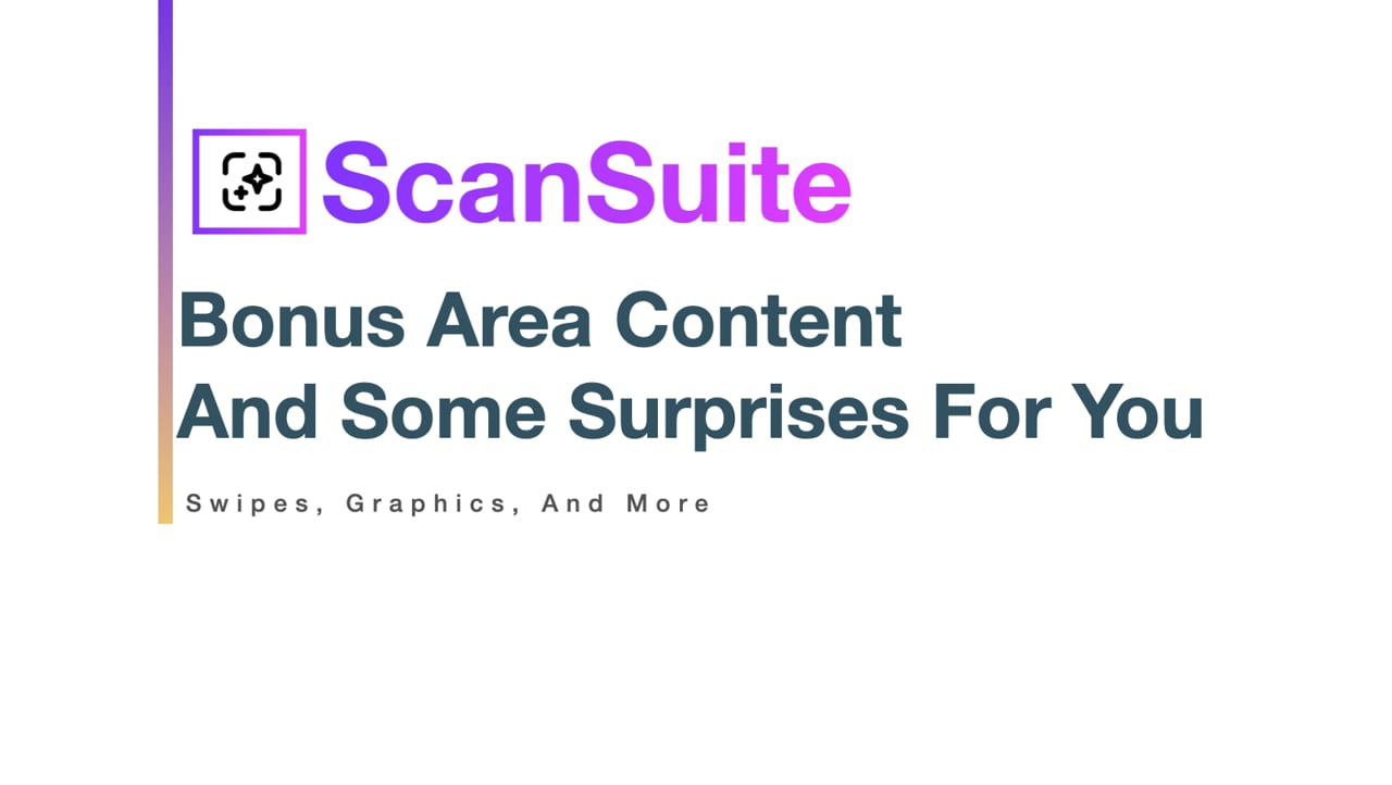 Bonus Content Area - ScanSuite Training · AI Agency Starter Kit