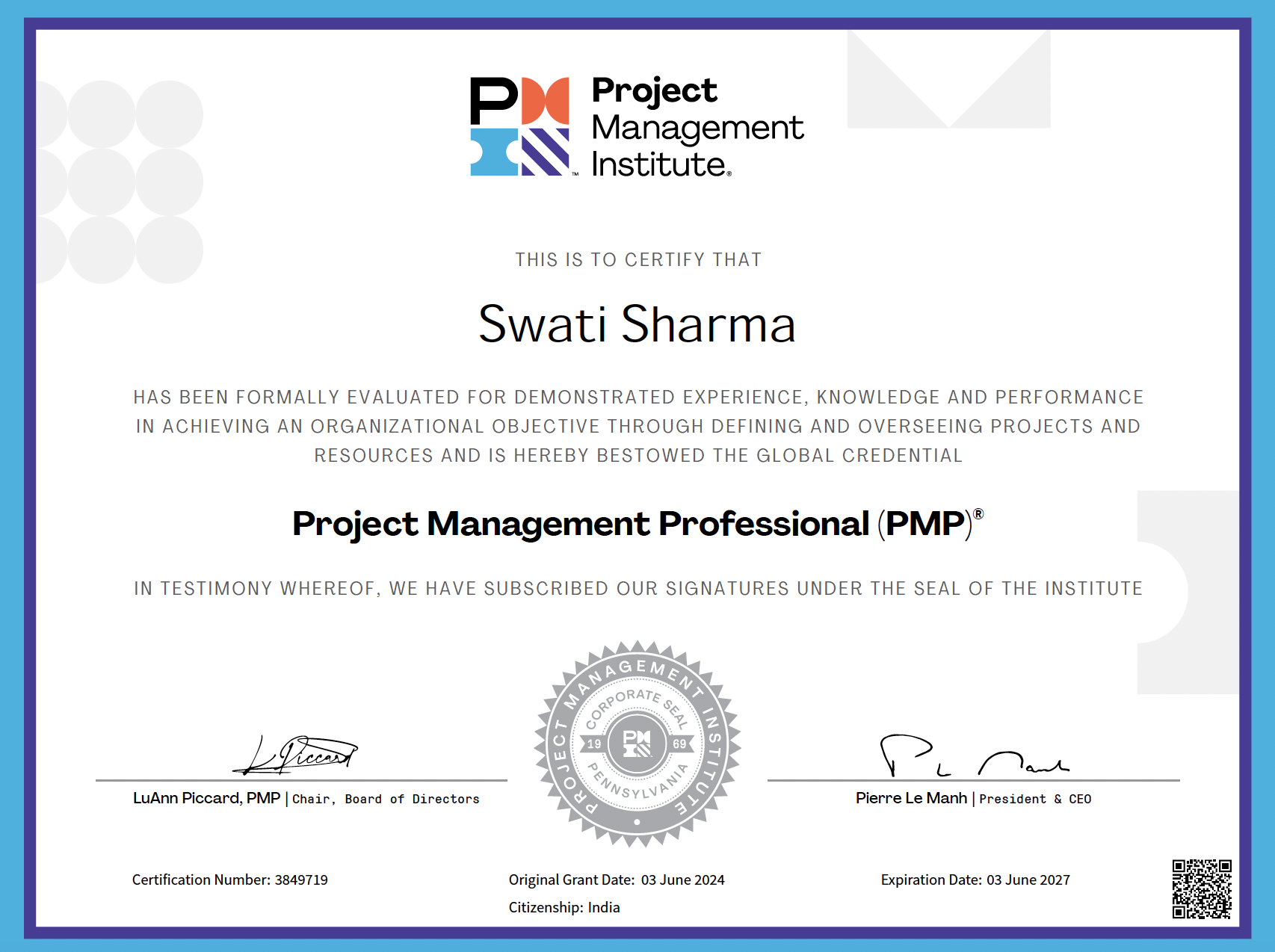 Passed PMP on first attempt with AT/AT/AT 🥳 · PMP