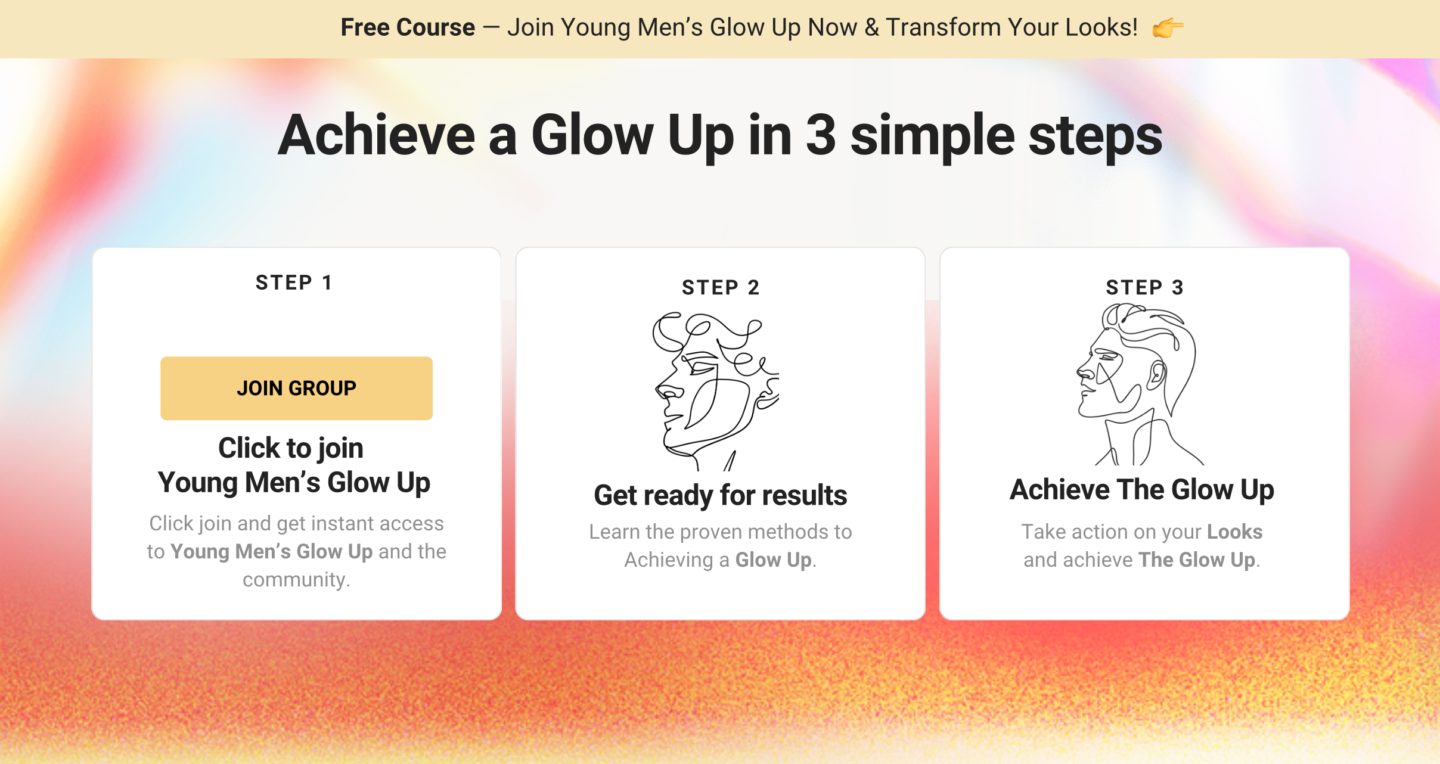 Young Men’s Glow Up