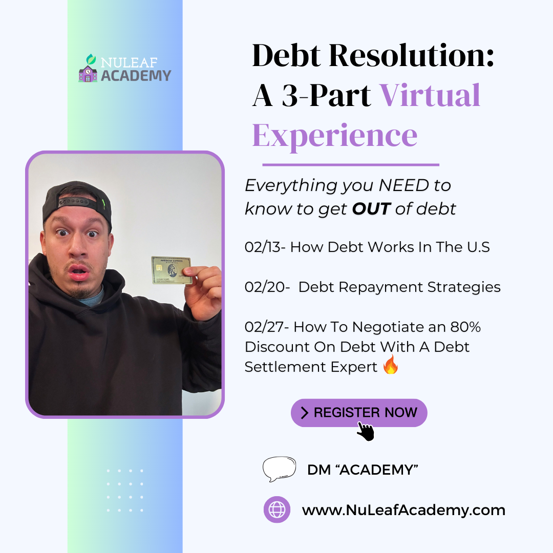 Debt Resolution - A 3-Day Virtual Experience · NuLeaf Credit Academy