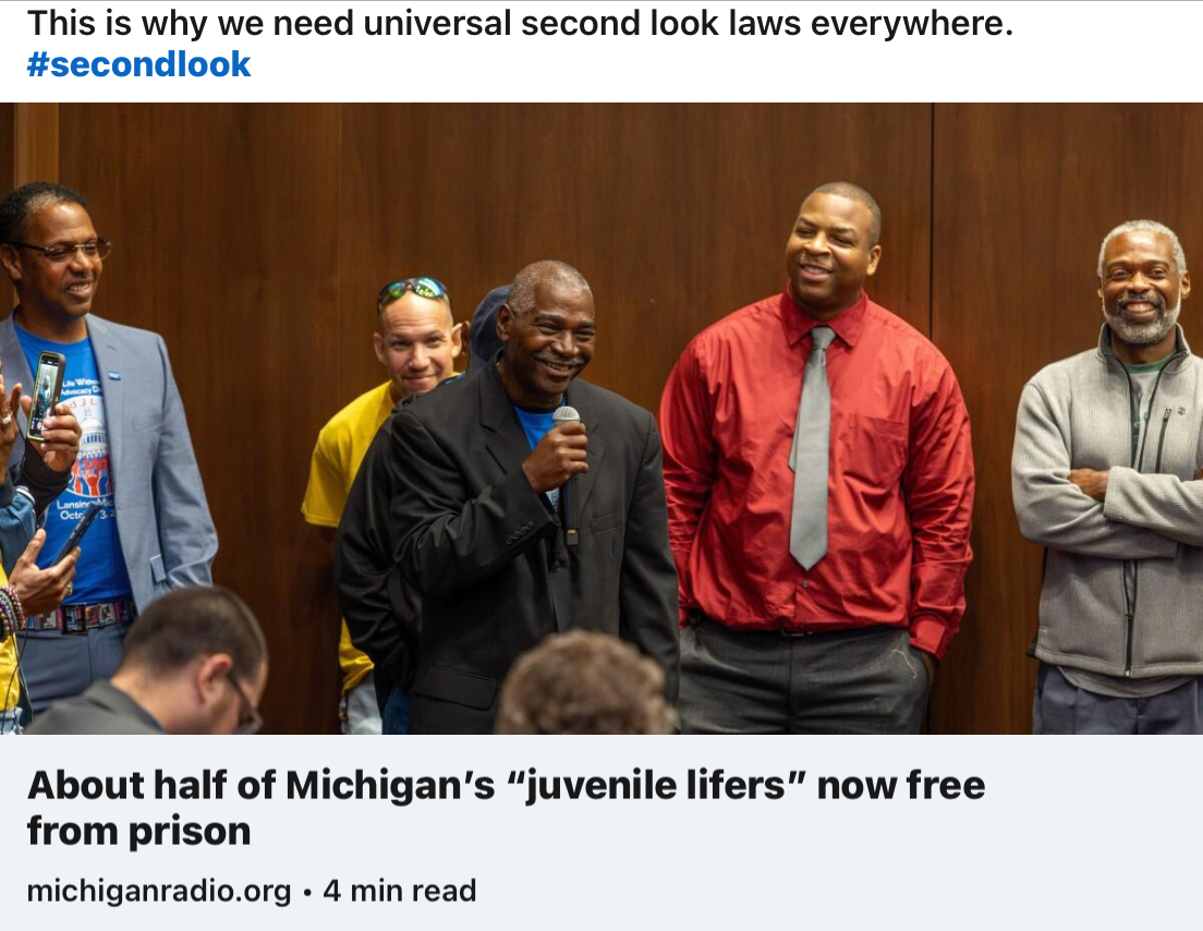 This is why we need universal second look laws everywhere. · Reentry ...