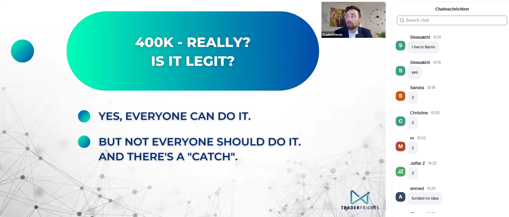 Webinar Recap · Traderfriends