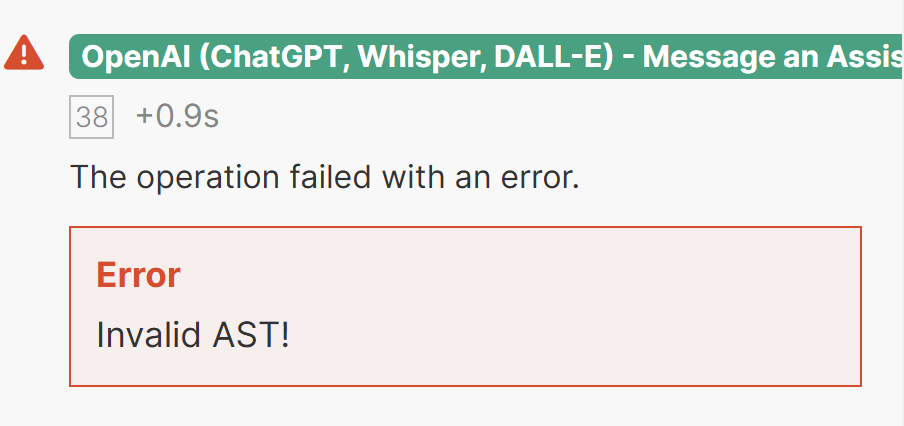 Intermittent 'INVALID AST' Error in Make Workflow · Automate What Academy