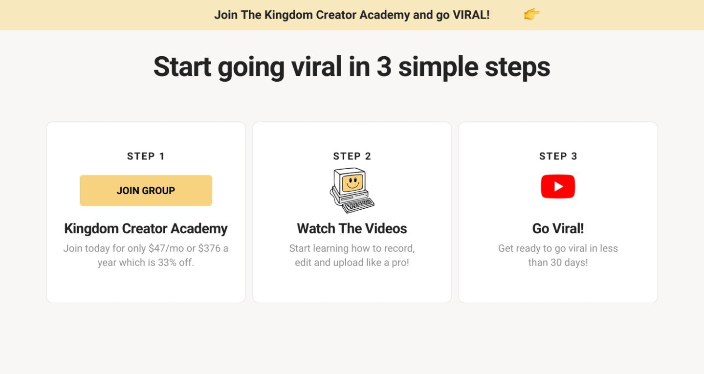 Kingdom Creator Academy (Free)