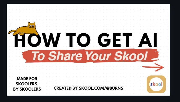 Using AI to promote your Skool Community · The Millionaire's Mindset VIP