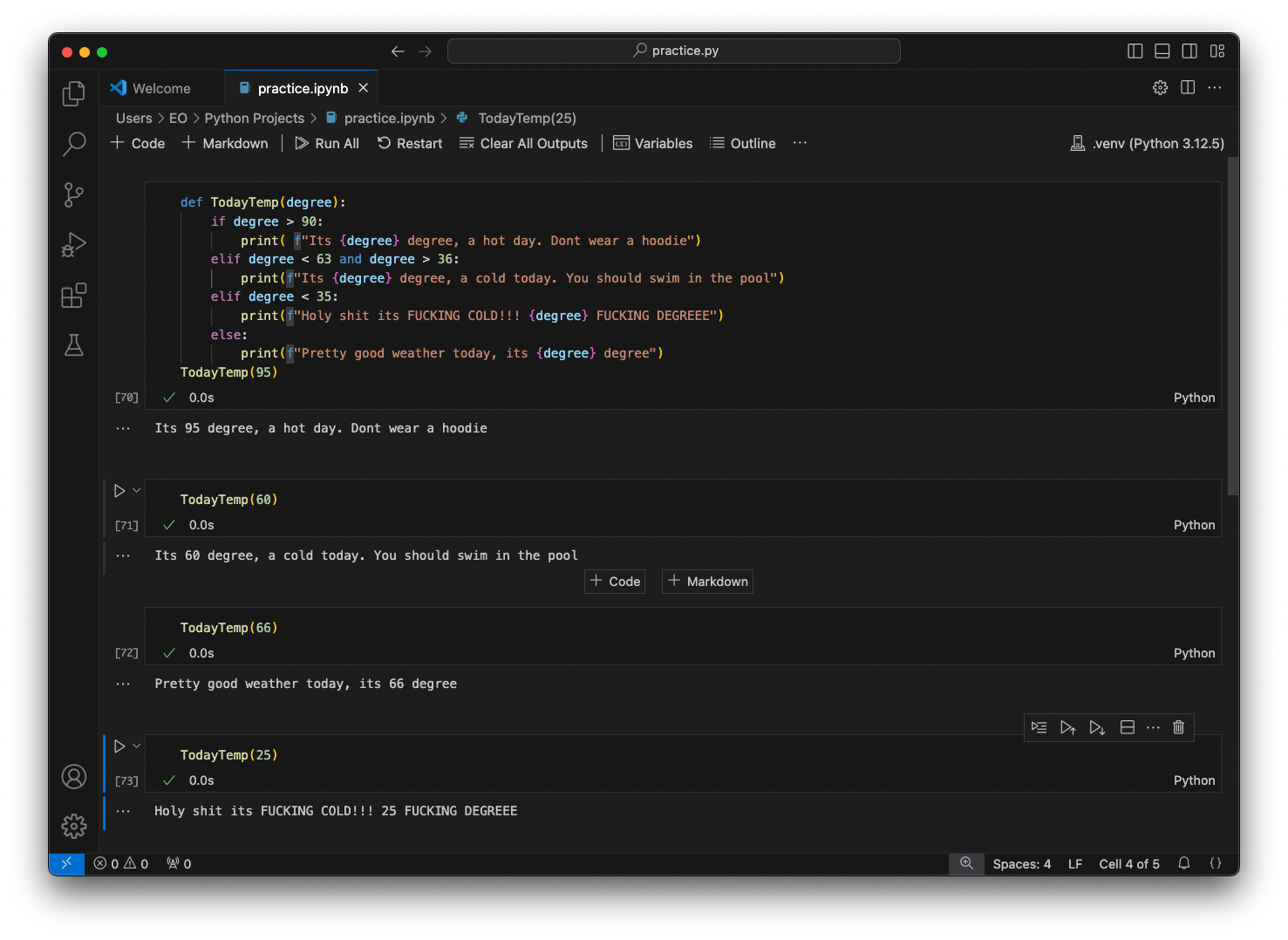 Third Week learning Python · Data Alchemy