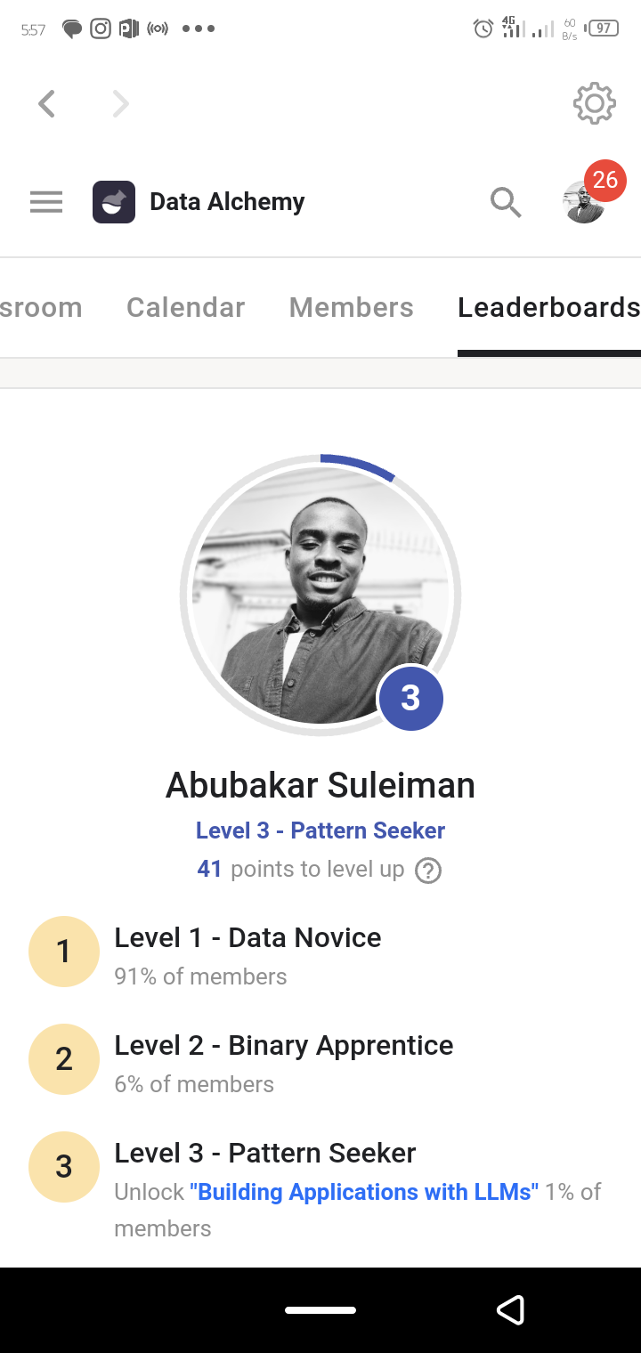 Levelling up · Data Alchemy