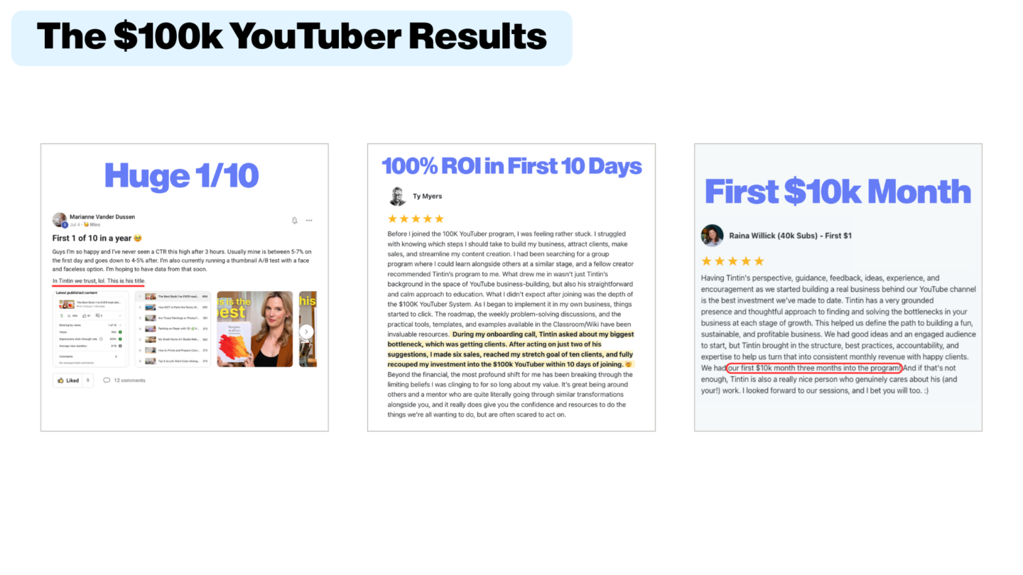 The $100k YouTuber