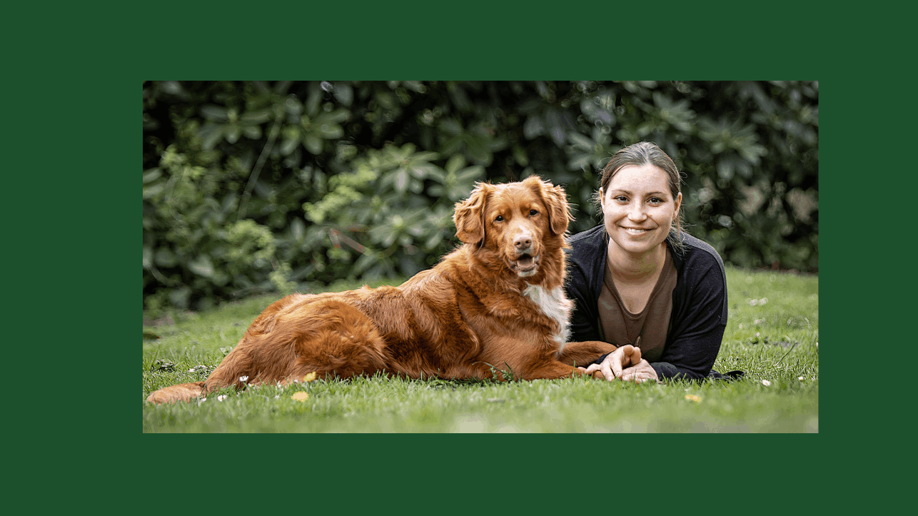 Lucky Teams-Glücklich mit Hund