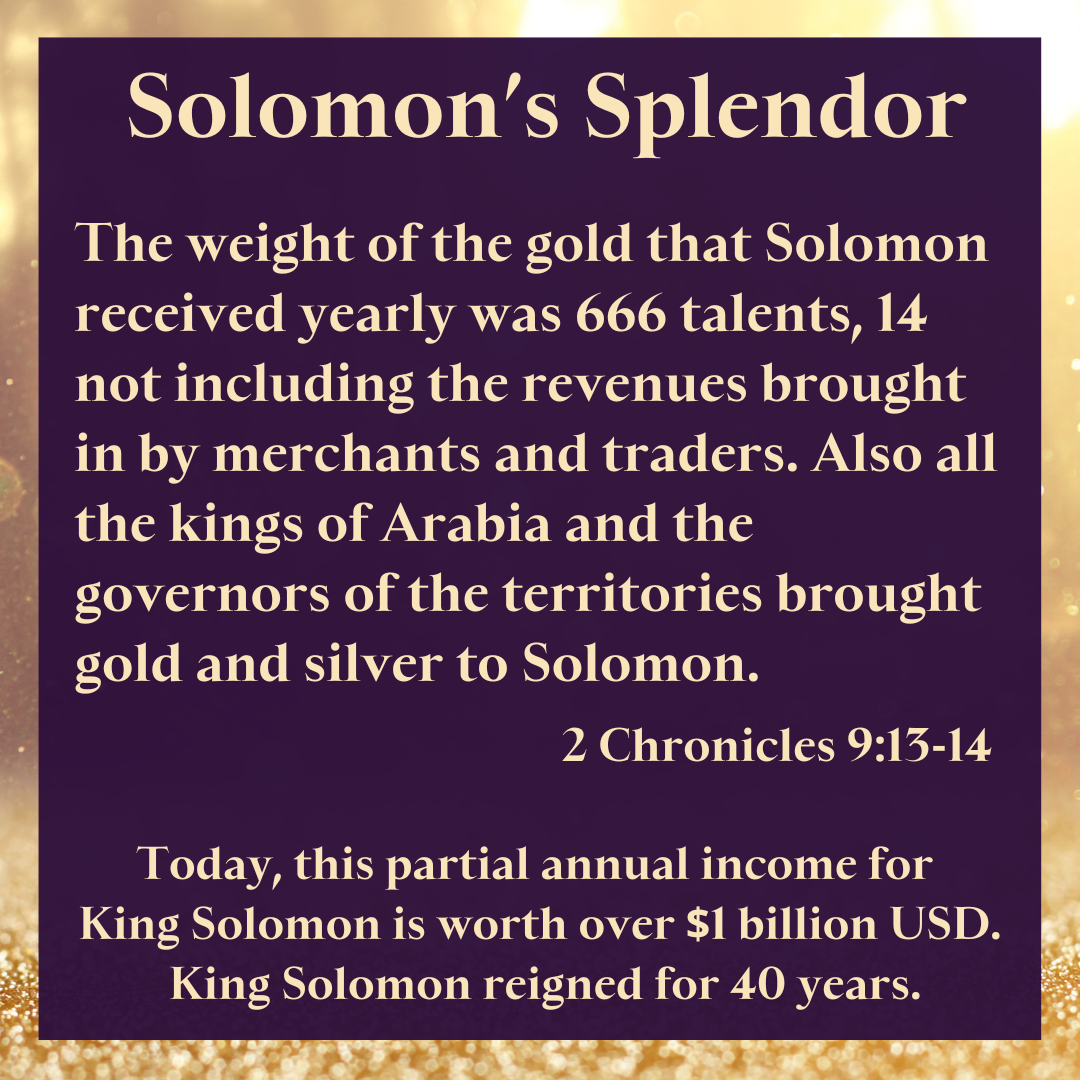 👑 $1 billion recurring/year = King Solomon's PARTIAL income 🤯 · Free ...