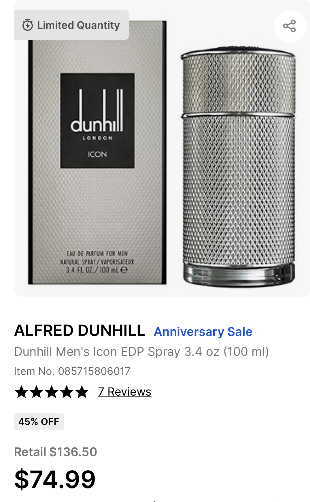 DISCONTINUED Dunhill Icon for $74.99 · Brotherhood Of Scent