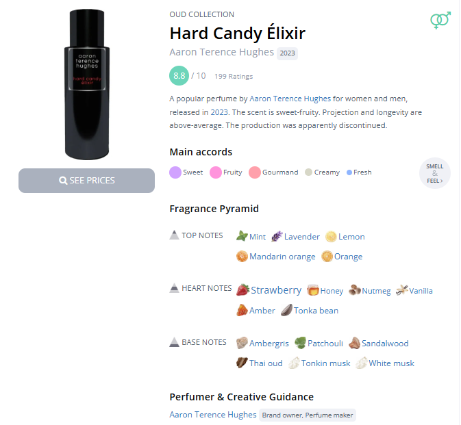 SOTD Hard Candy Élixir by Aaron Terence Hughes · Brotherhood Of Scent