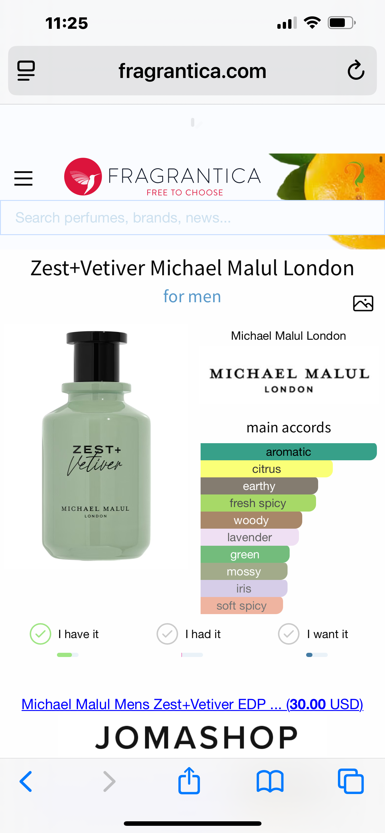 SOTD: Michael Malul Zest & Vetiver · Brotherhood Of Scent