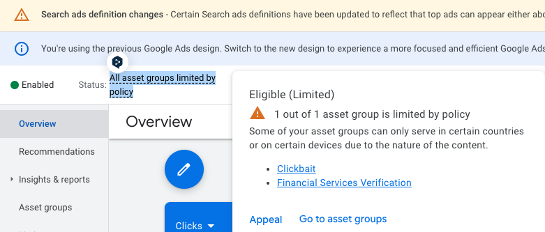 How to solve "Google Policy Violation"? · PPC Launchpad