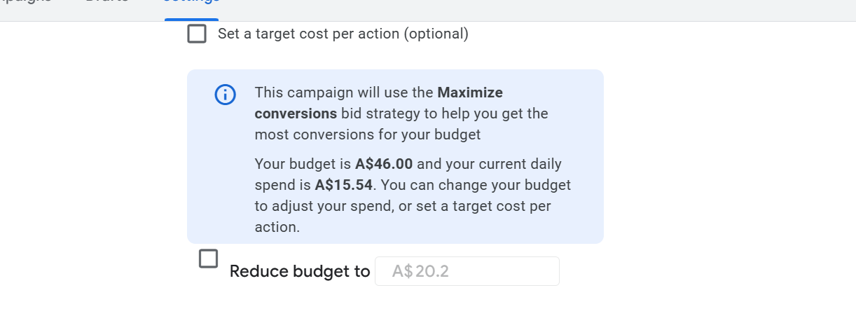 Daily budget not spending full amount · PPC Launchpad