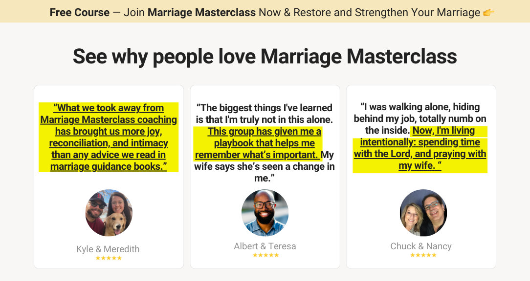 Marriage Masterclass