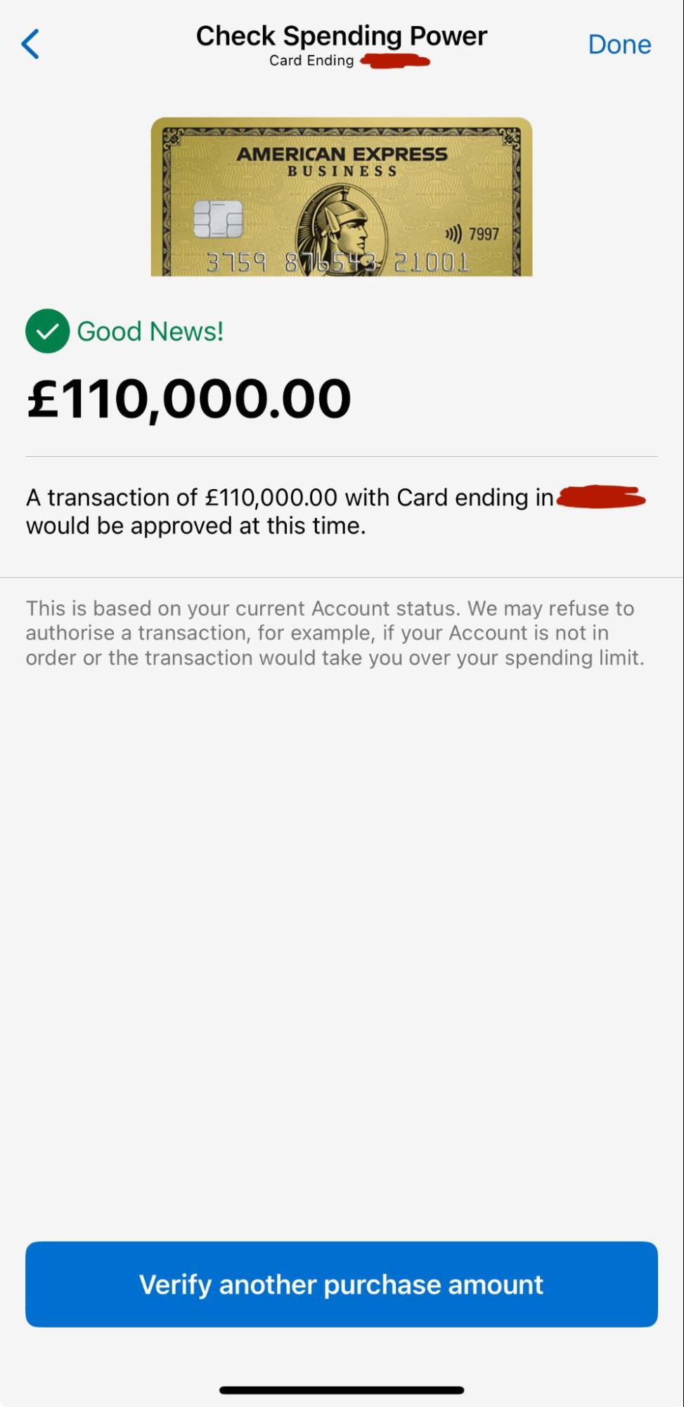 110k limit · Credit Club