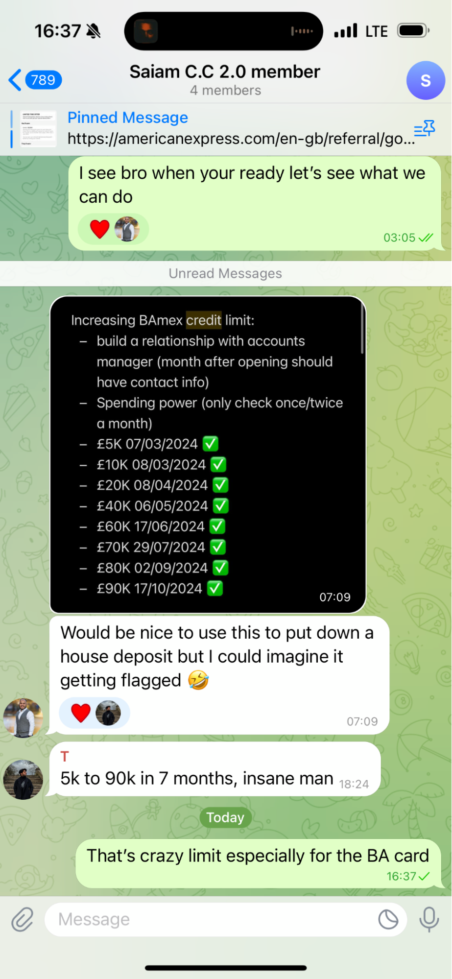 Successfully increased limit from 5K to 90K · Credit Club