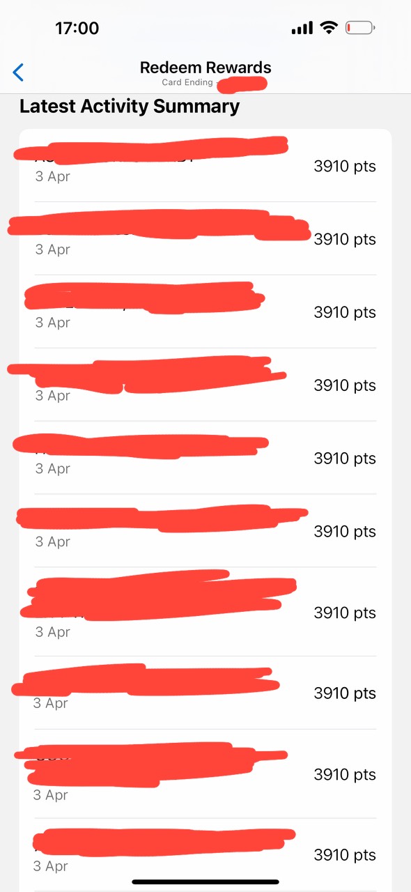 39k points in one day · Credit Club