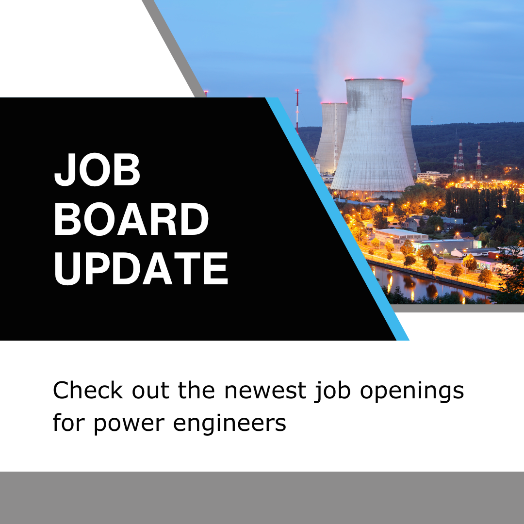 Power Engineering Job Board Update · Power Engineering 101