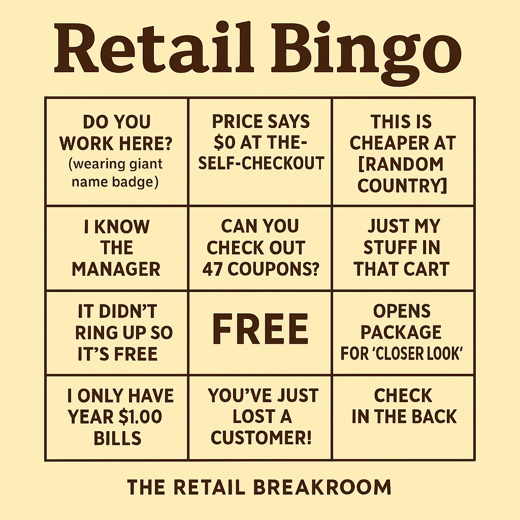 Retail Bingo! · The Retail Breakroom