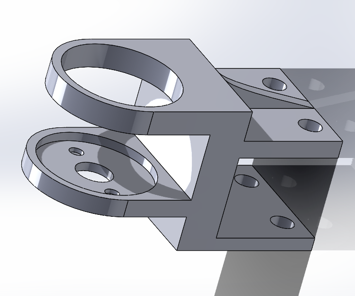 Motor mount piece · SOLIDWORKS Accelerator