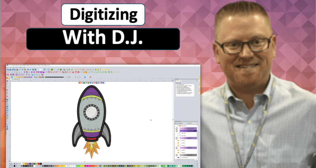 Embroidery Digitizing with DJ