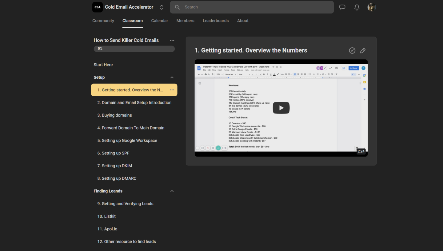 Cold Email Accelerator