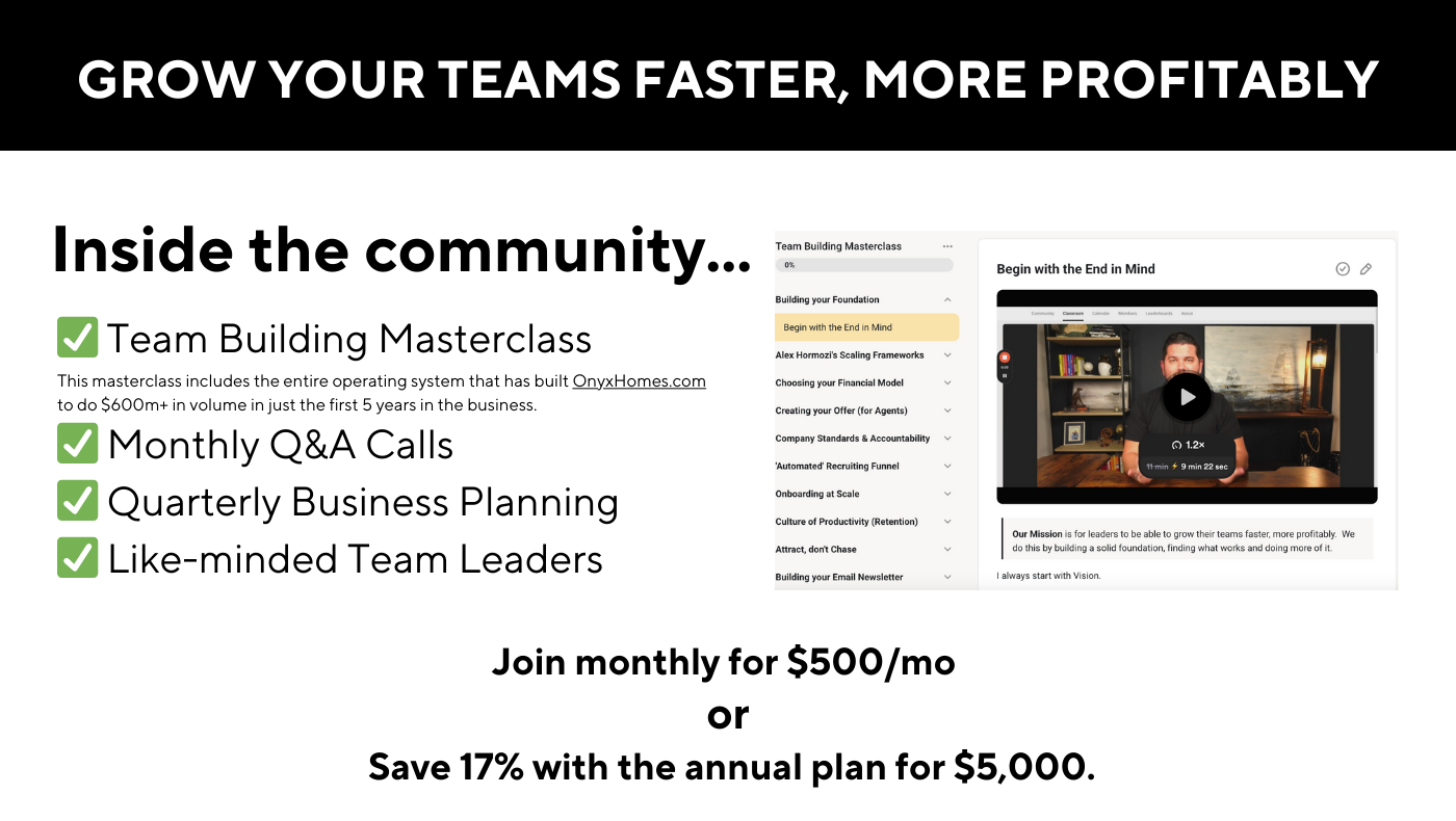 Start to Finish (Team Leaders)