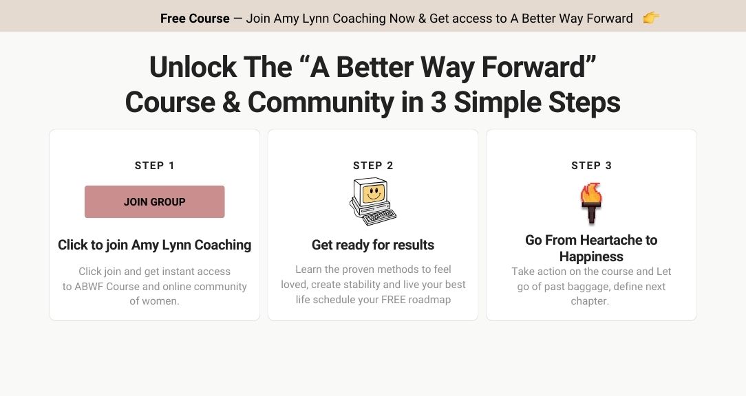 A Better Way Forward