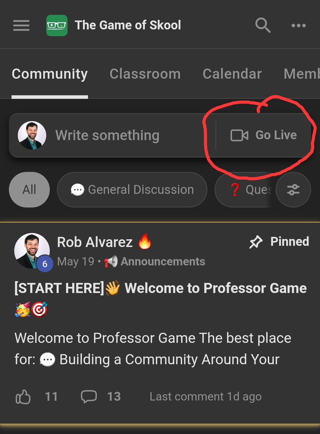 Going Live on Skool is LIVE! · The Game of Skool