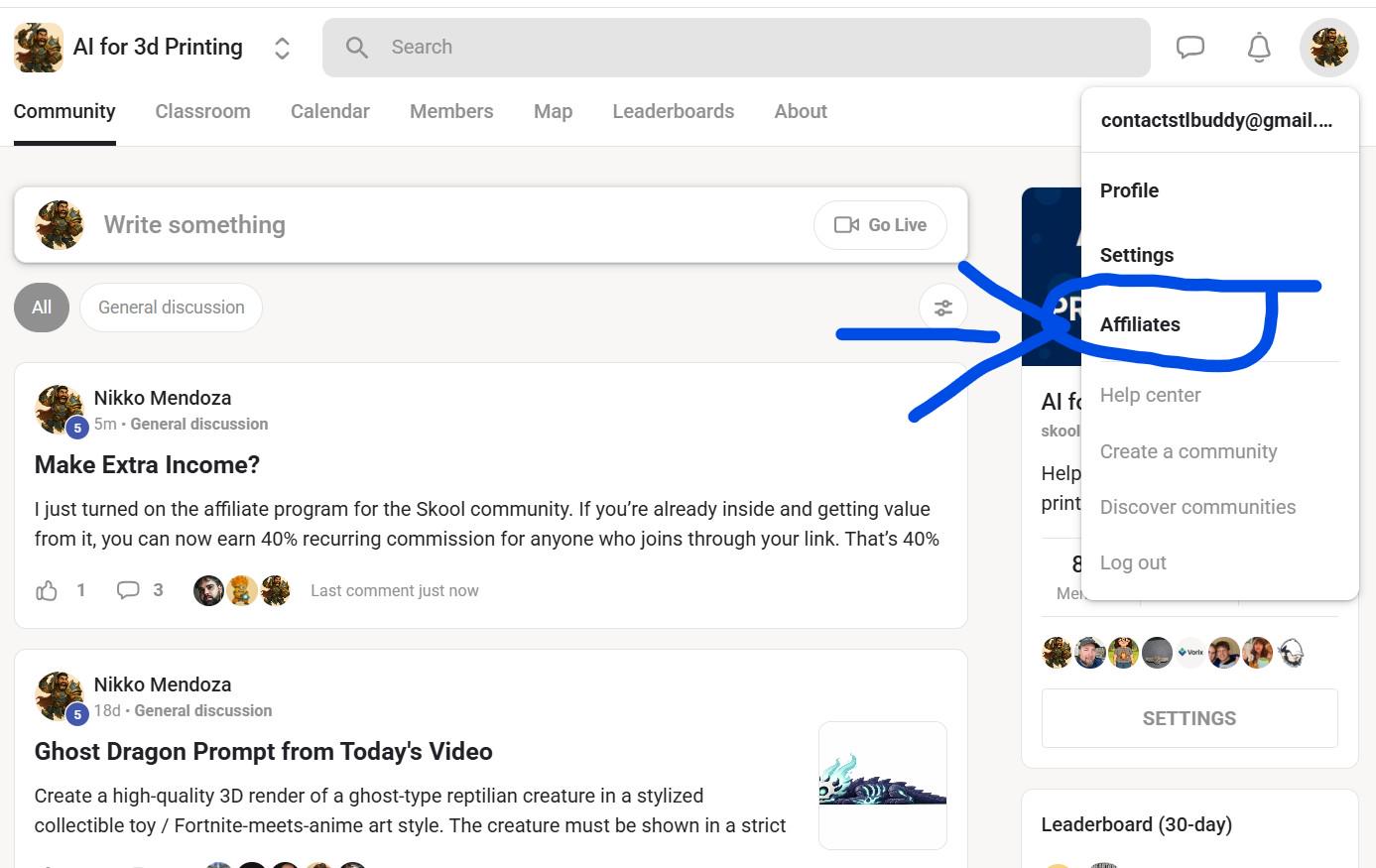 How to Find Your Affiliate Link · AI for 3d Printing