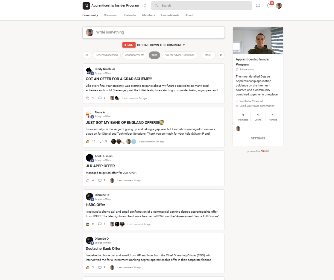 [CLOSED] ApprenticeshipInsider