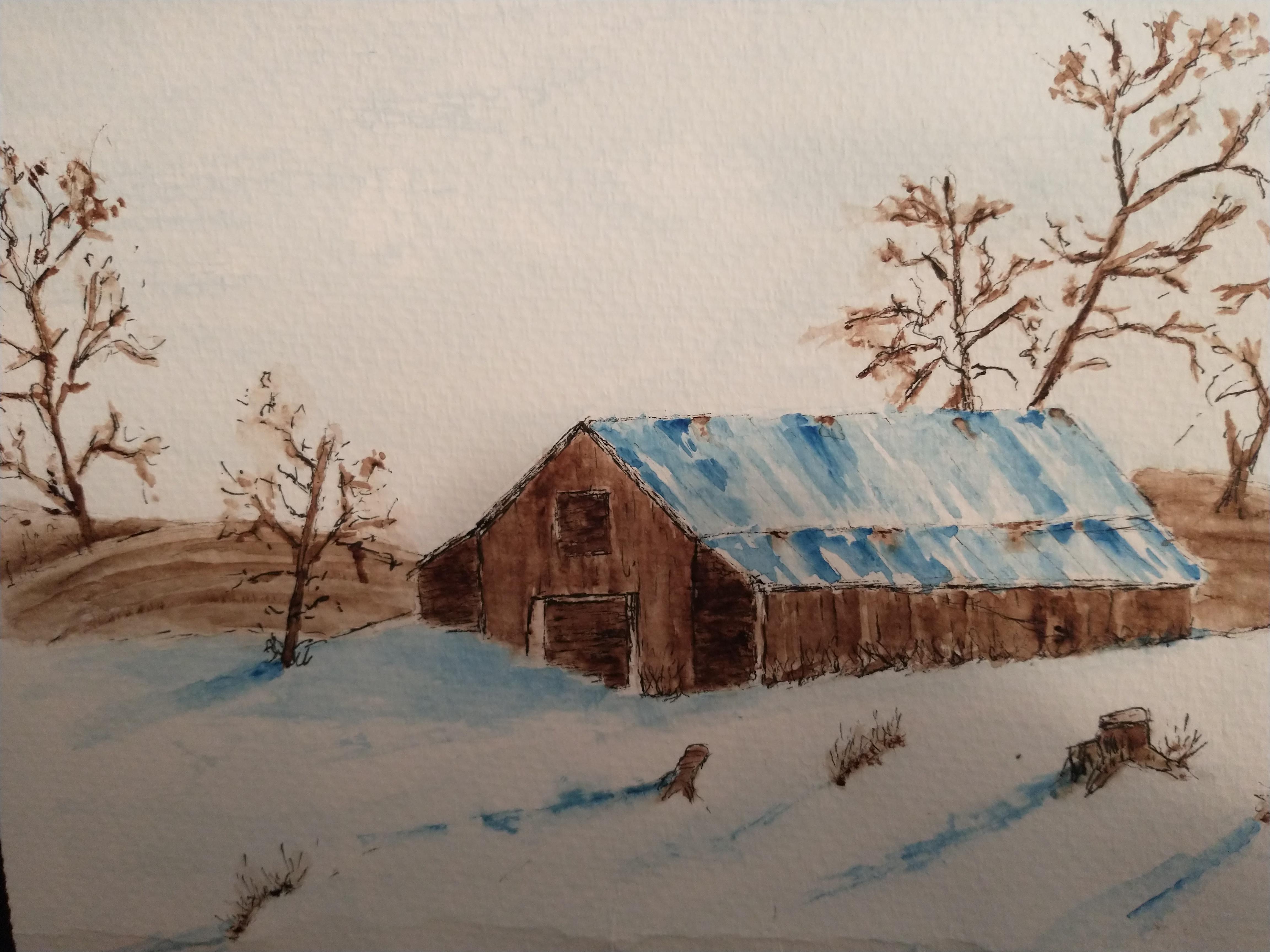 Practice with just two colors · Cup of Joe Watercolor