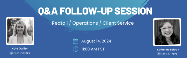 Open Forum Q&A for Redtail Users · RIA Operators