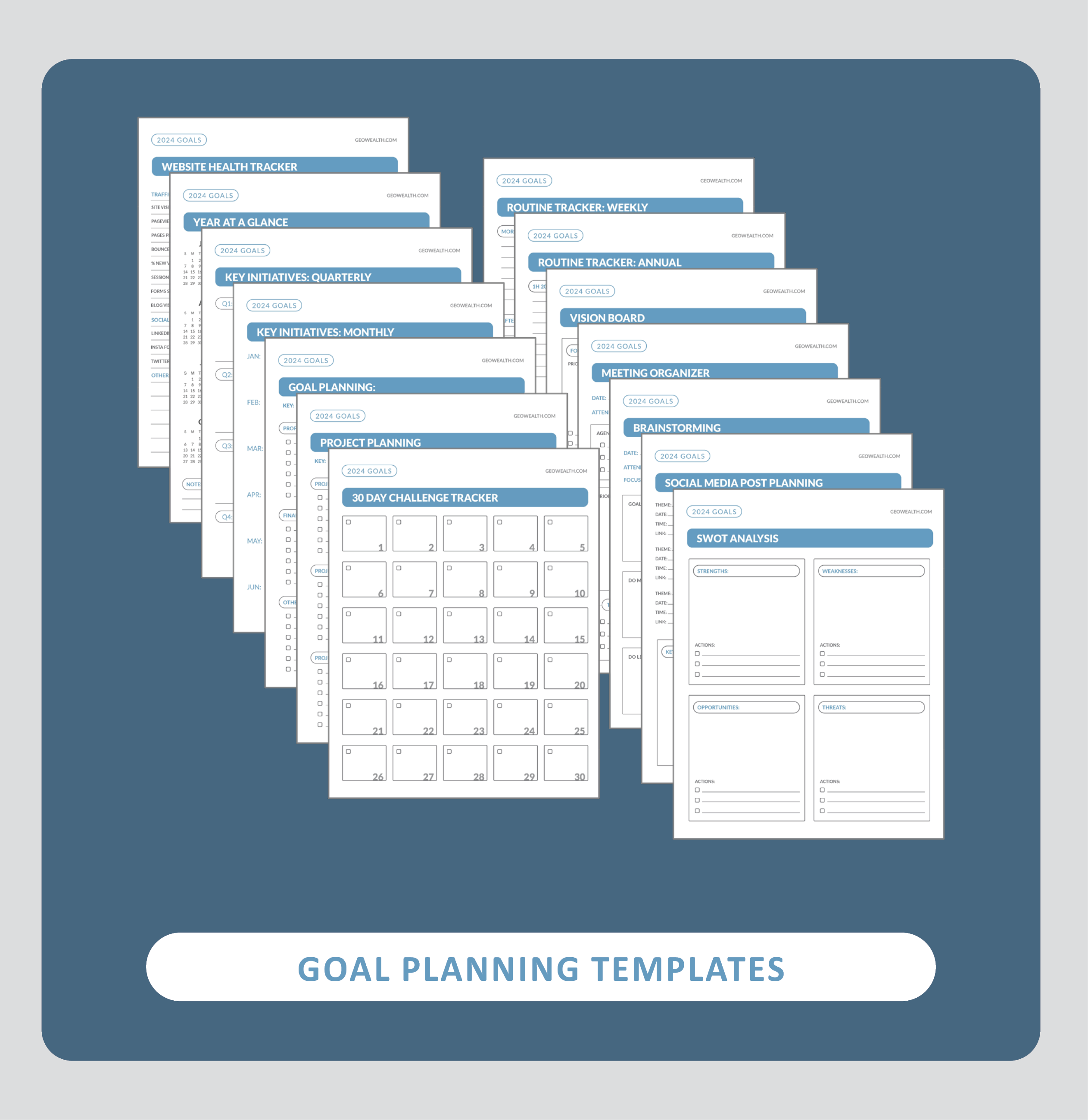 Templates: Goal Planning & Progress Tracking · RIA Operators
