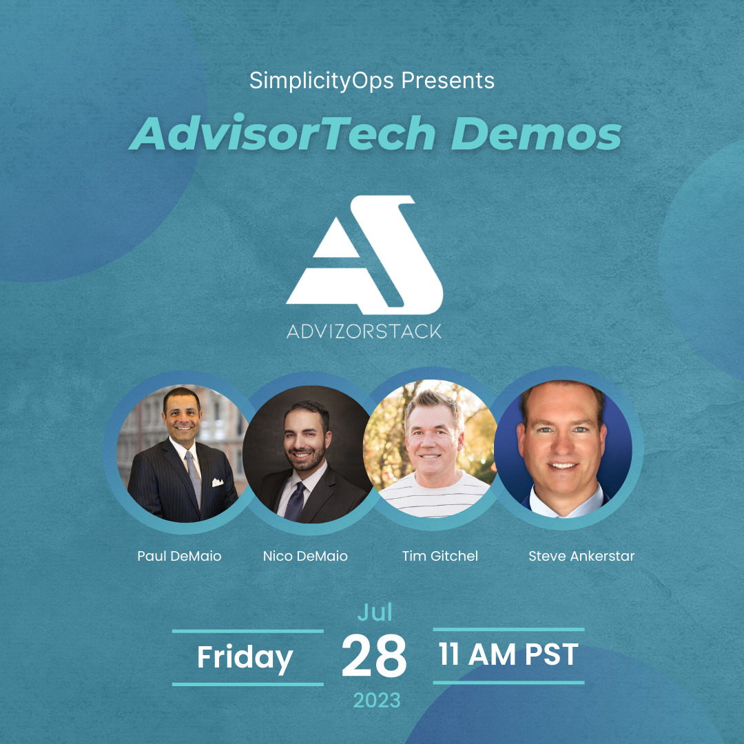 AdvisorTech Demo: AdvizorStack · RIA Operators