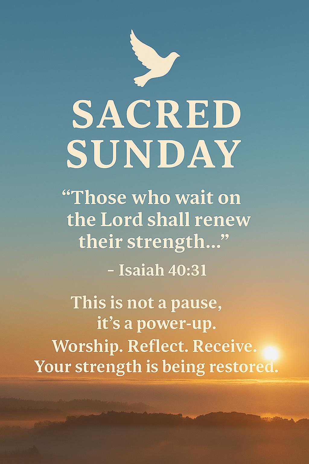 🕊️ Sacred Sunday · the skool CLASSIFIEDS