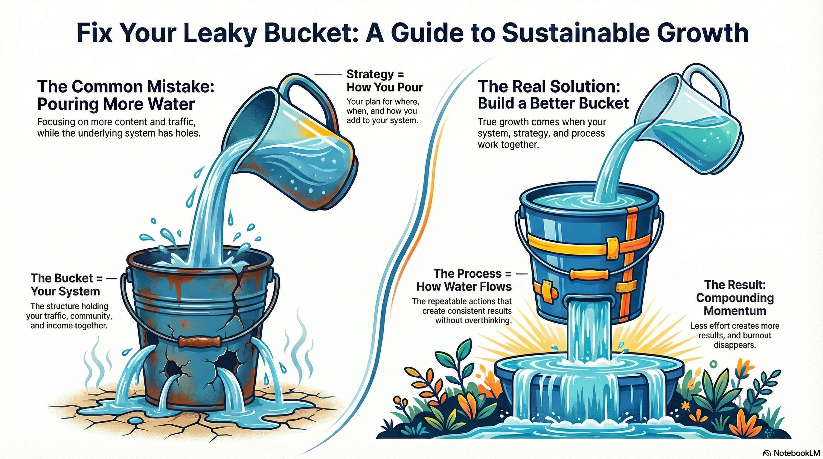 🪣 The Bucket Metaphor (Systems • Strategy • Process) · the skool ...