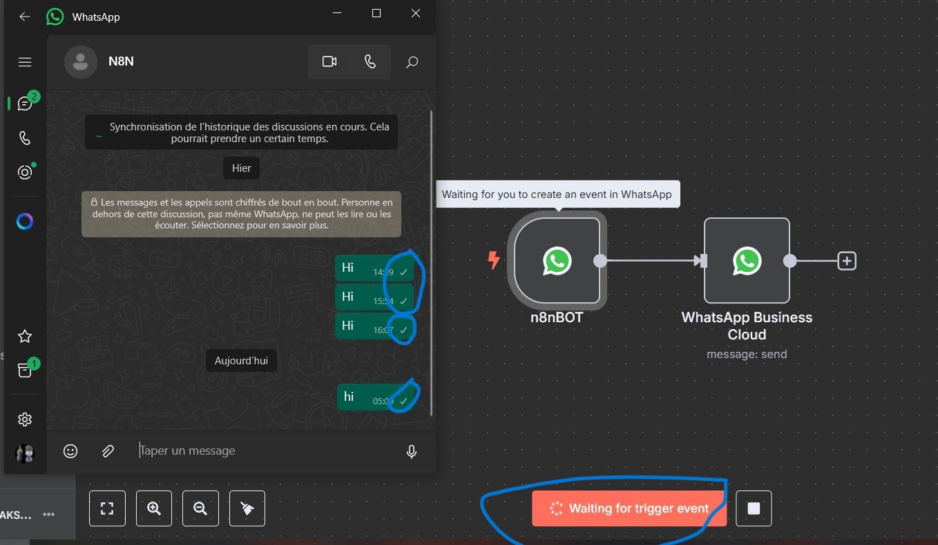 New to n8n – WhatsApp Node Not Sending Messages · Zero2Launch AI Automation