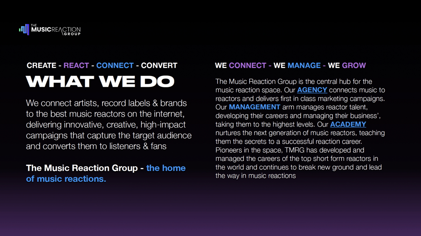 The Music Reactor Academy