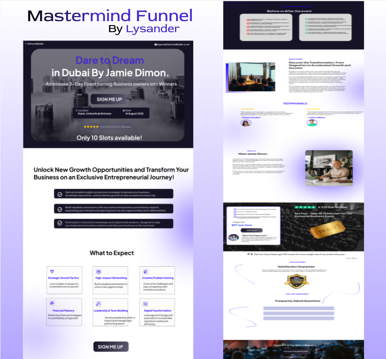 Funnel Design · Freedom Fastlaner